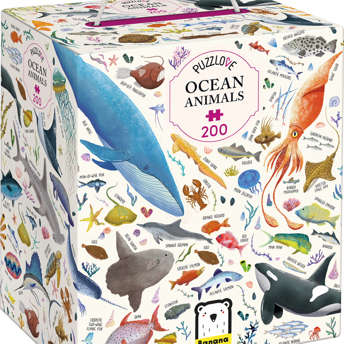 200 pc PUZZLOVE Ocean Animals Puzzle – Fun Stuff Toys