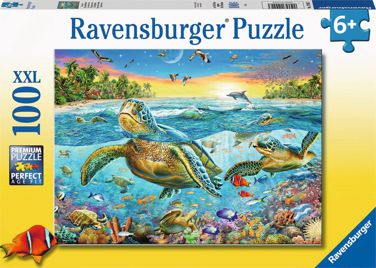 100 pc Swim with Sea Turtles Puzzle – Fun Stuff Toys