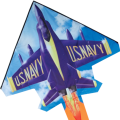 2D Jet - Blue Angel Kite – Fun Stuff Toys