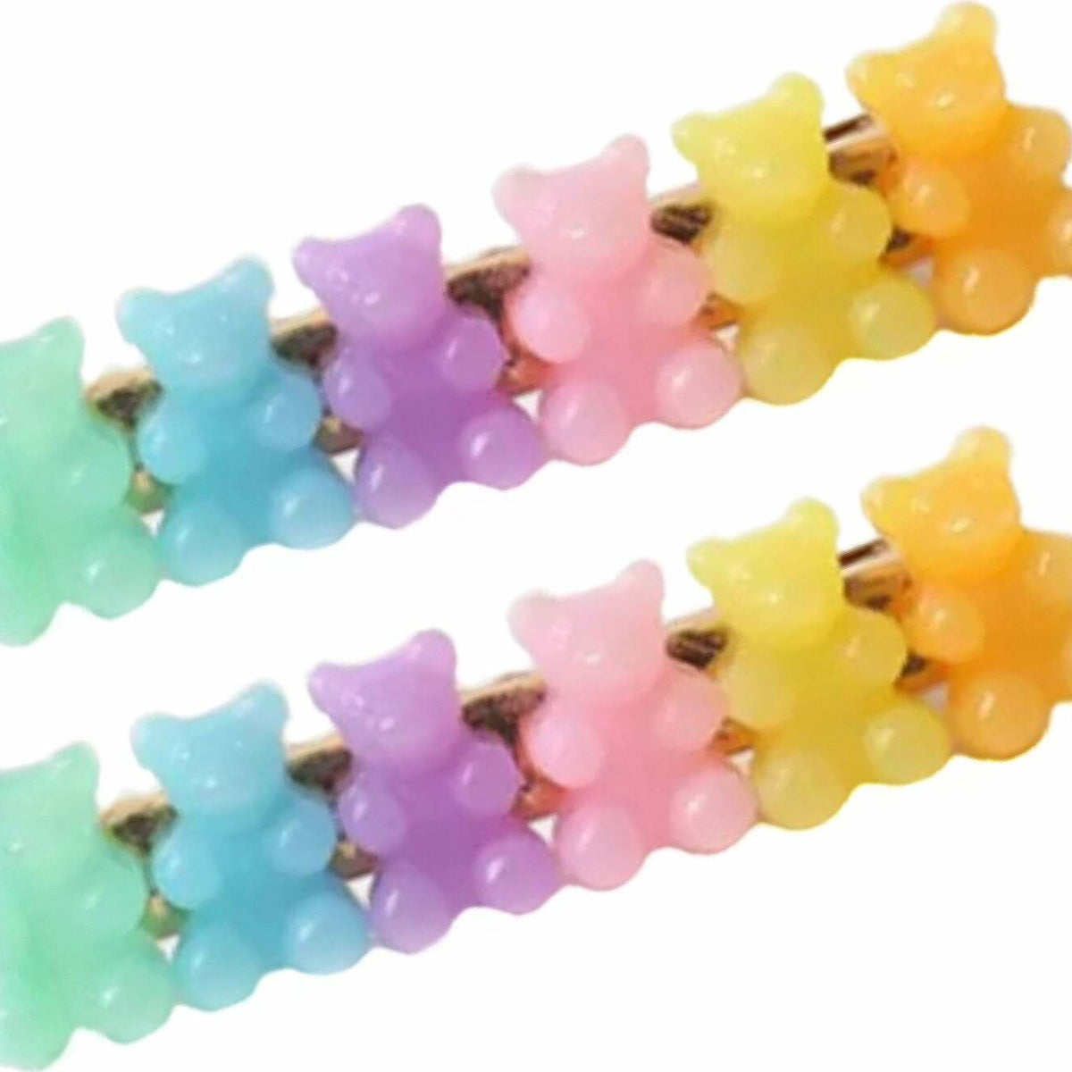 Pastel Gummy Bear Hair Clips – Fun Stuff Toys